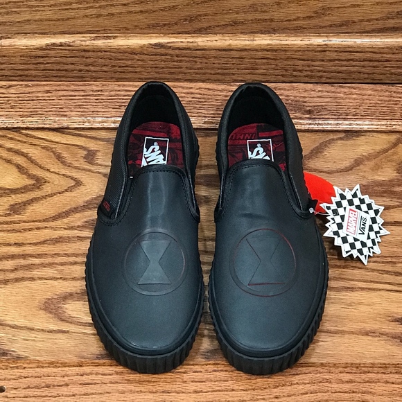 Vans | Shoes | Vans Slip On Marvel Black Widow Black Widow Shoes | Poshmark